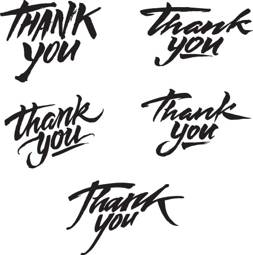 Thank You Calligraphy Vector Images (over 7,000)