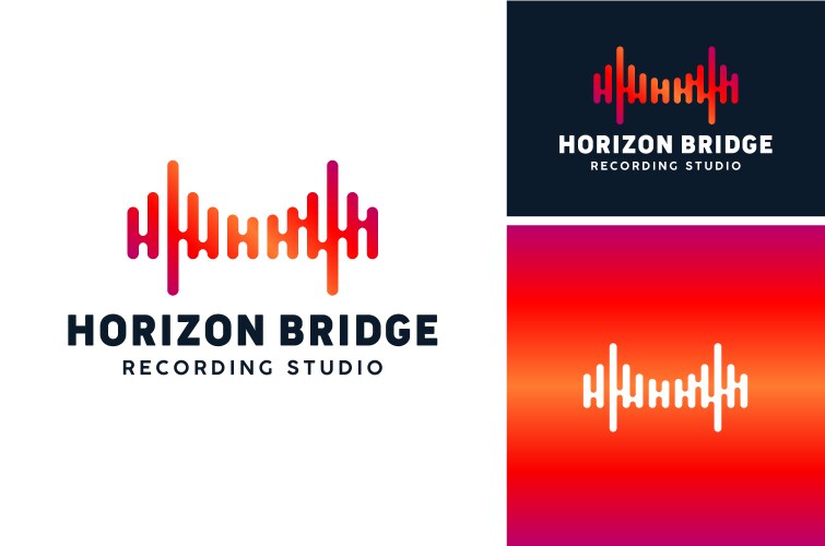 Audio Stereo Waveform Logo Vector Images (over 2,600)