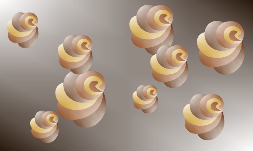 A composition of round figures different sizes Vector Image