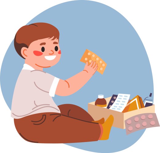 Taking medicine cartoon Vector Images & Graphics for Commercial Use ...
