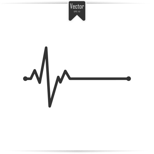 Normal electrocardiogram ecg eps 8 Royalty Free Vector Image