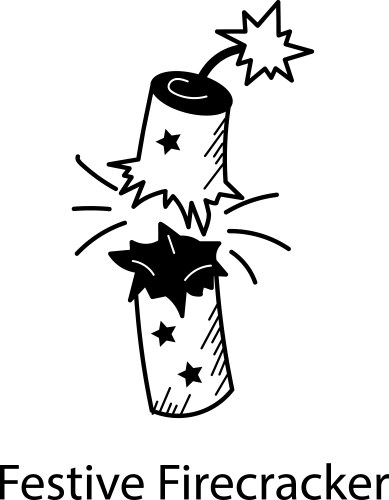 Explosive firecrackers Royalty Free Vector Image