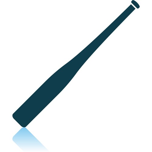 Baseball bat icon Royalty Free Vector Image - VectorStock