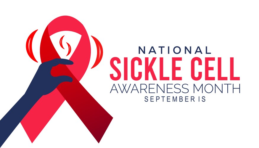 National sickle cell awareness month Royalty Free Vector