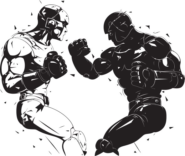 Robot Punch Vector Images (over 300)