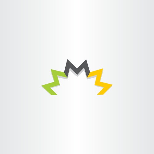 Six number 6 double triple line art outline Vector Image