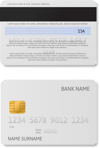 Debit Card Template Vector Images (over 6,200)