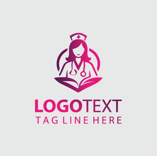 Nurse logo Royalty Free Vector Image - VectorStock
