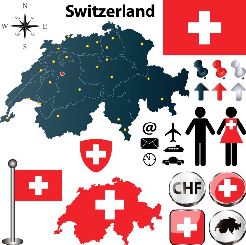 Switzerland Map Vector Images (over 4,000)