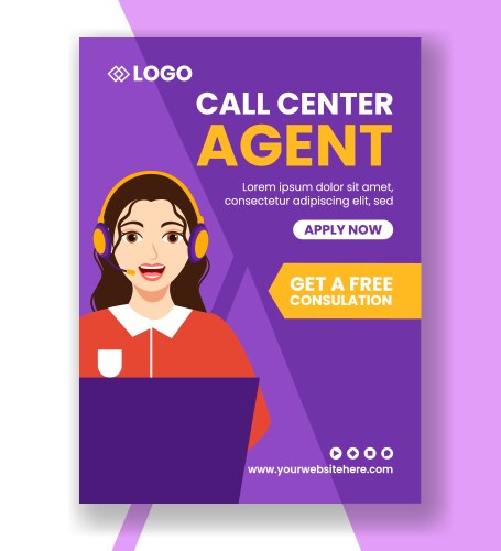 Call Center Poster Vector Images (over 730)