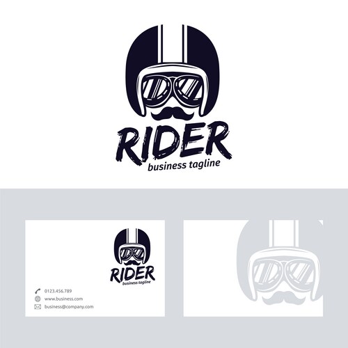Cool motorcycle print design Royalty Free Vector Image
