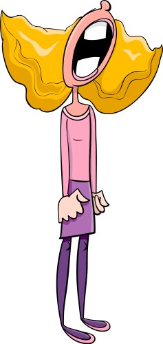 Angry woman shouting engraving Royalty Free Vector Image