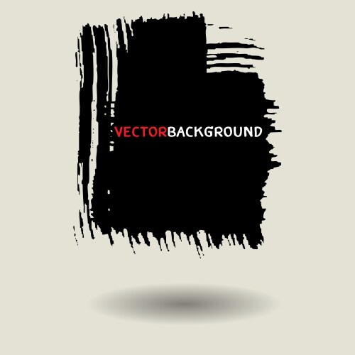 Charcoal bold smears wide brush stroke shapes Vector Image