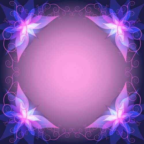 Beautiful background with violet flower Royalty Free Vector