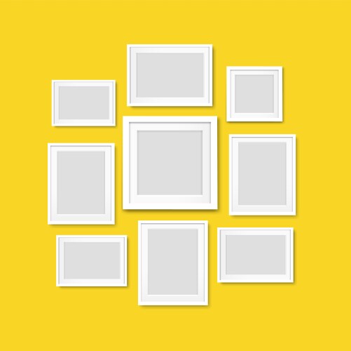 Flat frame set Royalty Free Vector Image - VectorStock