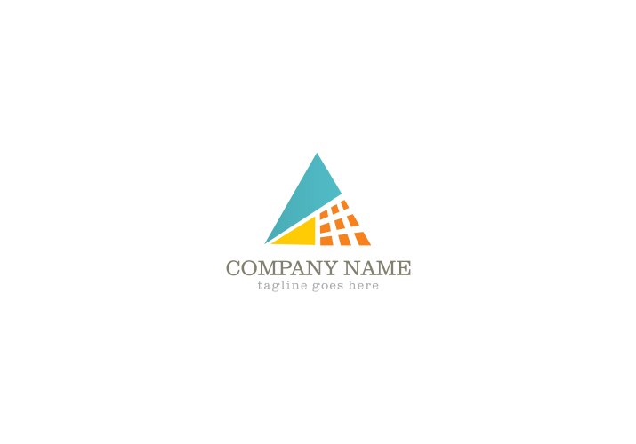 Triangle eye logo Royalty Free Vector Image - VectorStock