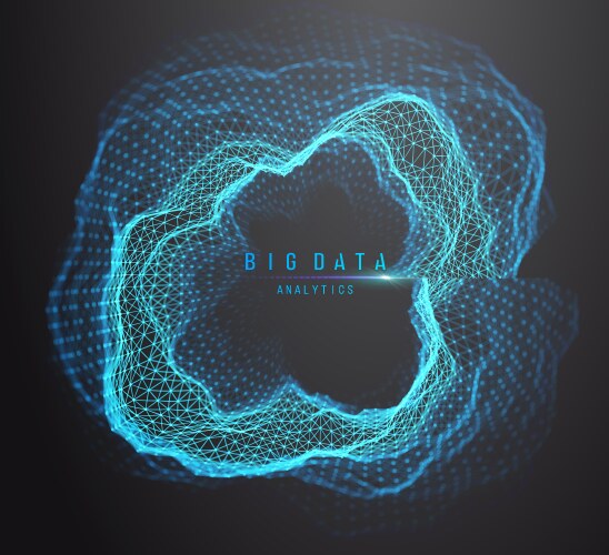 Big data and science futuristic technology Vector Image