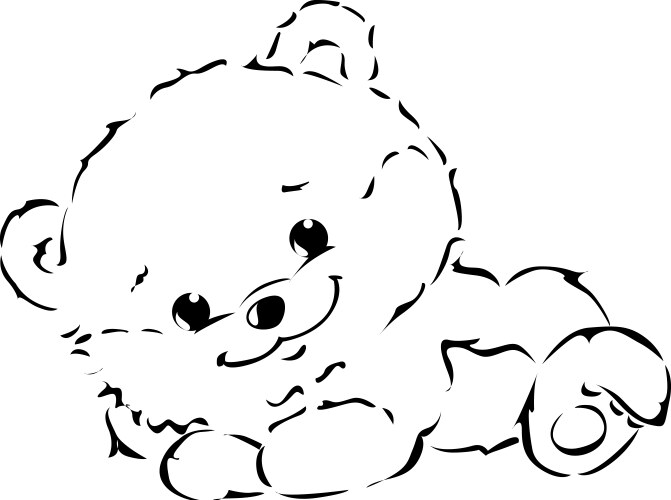 Bear Cub Outline Vector Images (over 1,400)