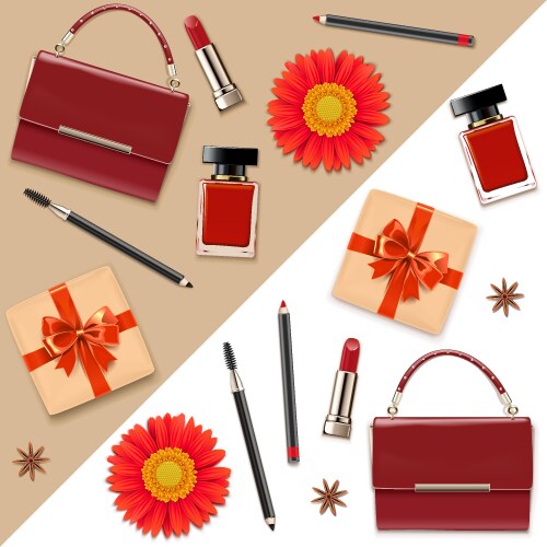 Fashion accessories set 4 Royalty Free Vector Image
