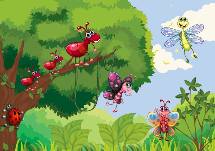 Cartoon Insects Vector Images (over 81,000)