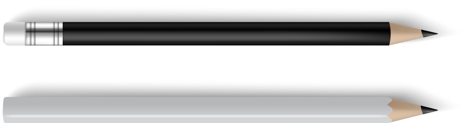 Pencils Black and White Vector Images (over 180,000)