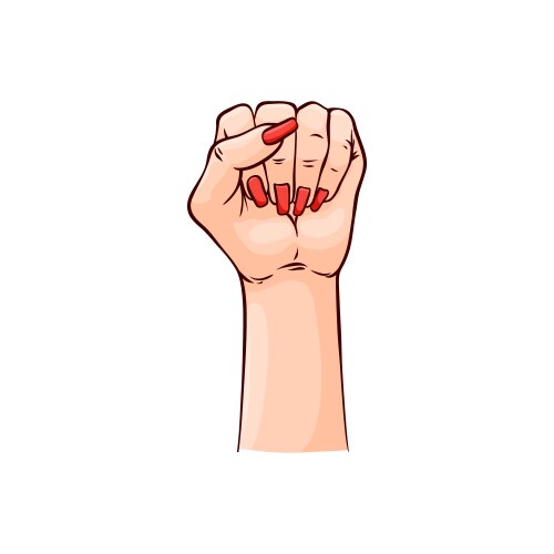 Fist color Royalty Free Vector Image - VectorStock