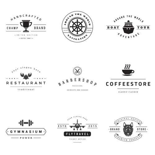 Logo drawing Royalty Free Vector Image - VectorStock