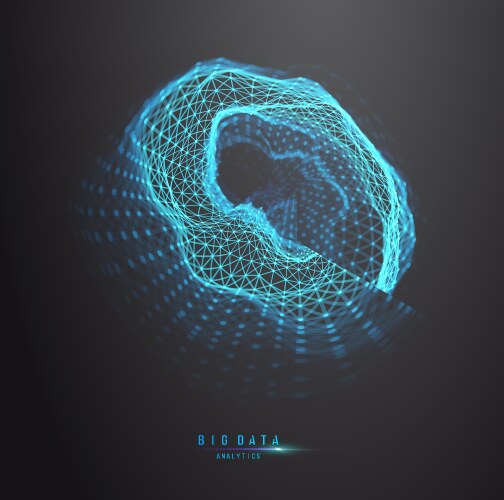 Big data and science futuristic technology Vector Image