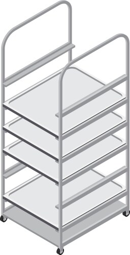 Network server rack isometric 3d icon Royalty Free Vector