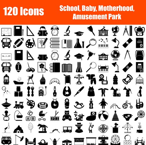 Misc icons Royalty Free Vector Image - VectorStock