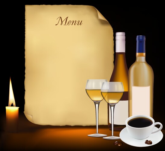 Coffee menu background Royalty Free Vector Image