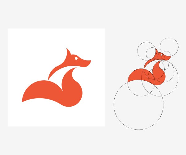 Running fox icon 03 Royalty Free Vector Image - VectorStock