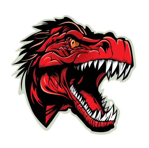 Red Raptor Logo Raptor Mascot Sport Logo, Logos Ft. Raptor & Dinosaurs