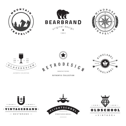 Logo drawing Royalty Free Vector Image - VectorStock