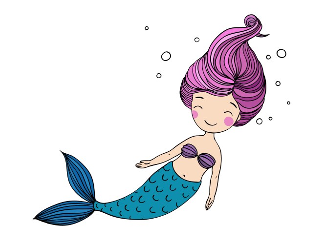 Mermaid Royalty Free Vector Image - VectorStock