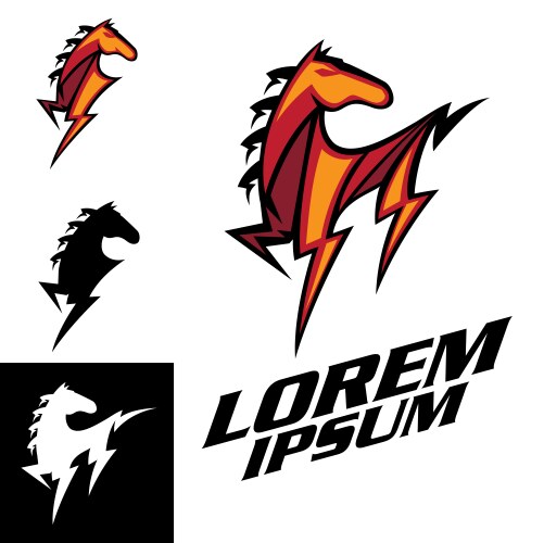 Thunderbolt pattern sky lightning warning voltage Vector Image