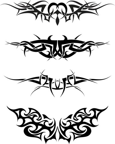 Tattoos set Royalty Free Vector Image - VectorStock