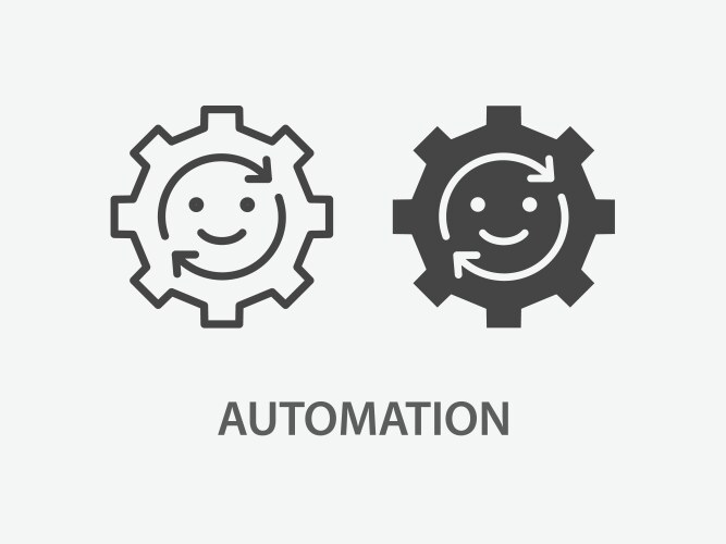 Automation icon Royalty Free Vector Image - VectorStock