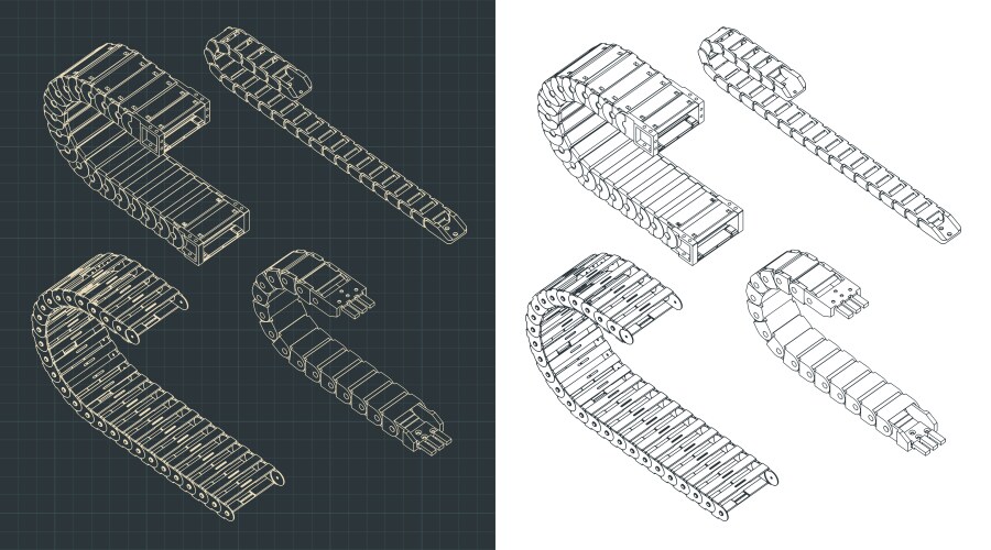 Chains and sprockets Royalty Free Vector Image