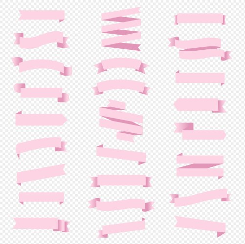 Pink Ribbon Transparent Background Vector Images (over 3,600)