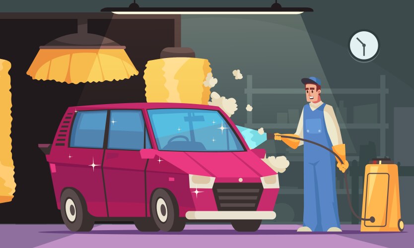 Car dump cartoon Royalty Free Vector Image - VectorStock