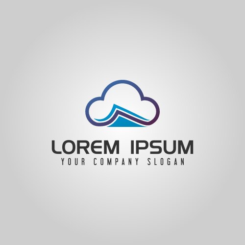 Message cloud logo Royalty Free Vector Image - VectorStock