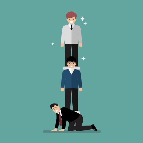 Pyramid of three social class infographic Vector Image