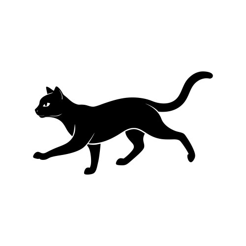 Cat Running Vector Images (over 4,100)