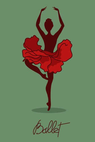 With ballet dancers Royalty Free Vector Image - VectorStock