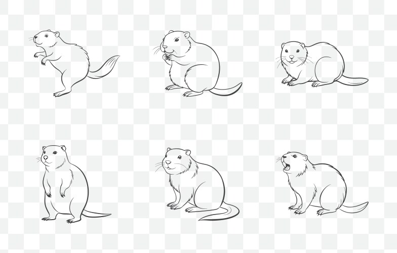 Beaver Outline Vector Images (over 1,900)