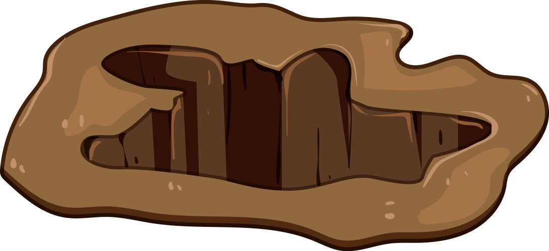 Hole pit cartoon Royalty Free Vector Image - VectorStock