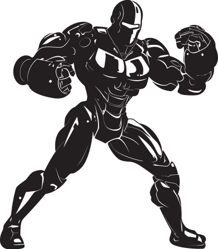 Robot Punch Vector Images (over 300)