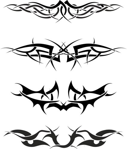 Tattoo collection Royalty Free Vector Image - VectorStock