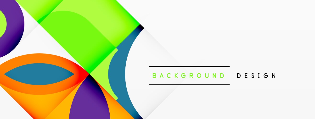 Circles and petals geometric beautiful abstract Vector Image